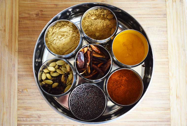 masala dabba indian spice box